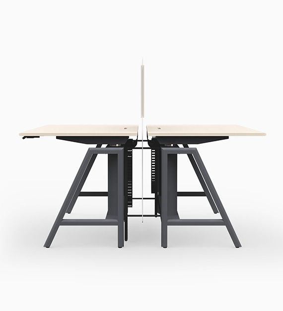 Optimized workstations with Solari elevating and accessorizing desks by ...