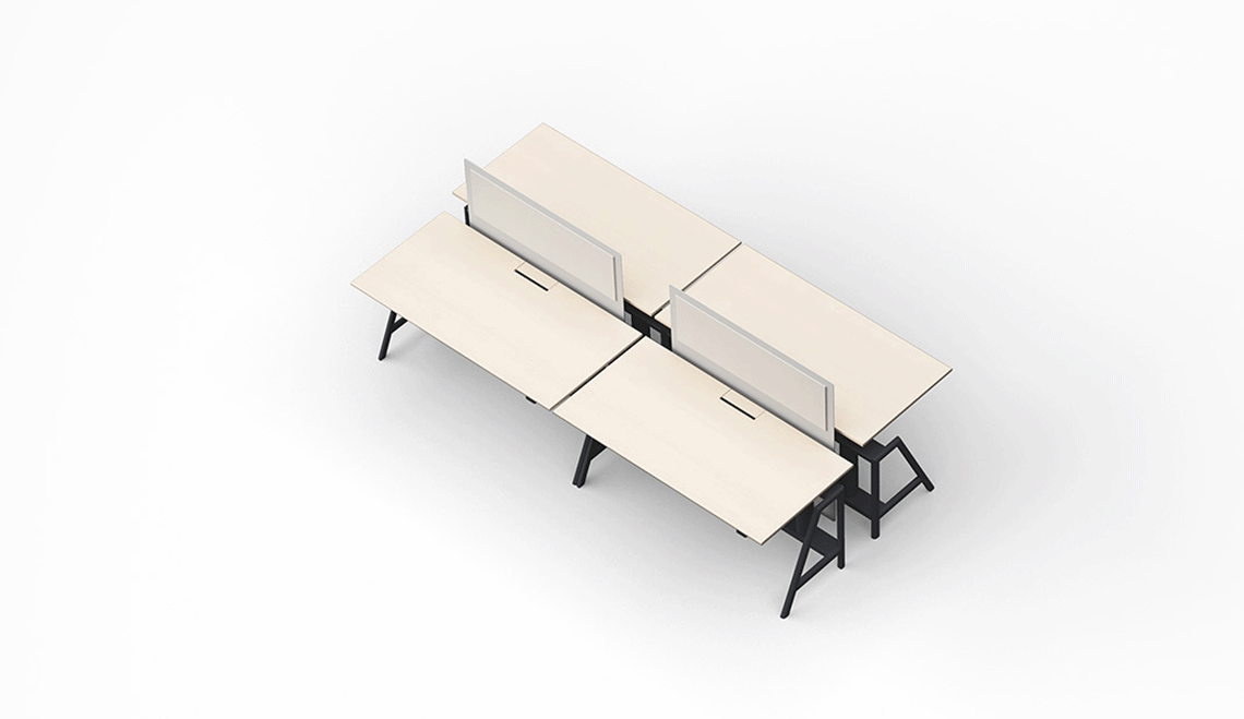 Optimized workstations with Solari elevating and accessorizing desks by ...