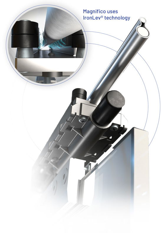 Magnetic levitation sliding opening system Magnifico by Scrigno