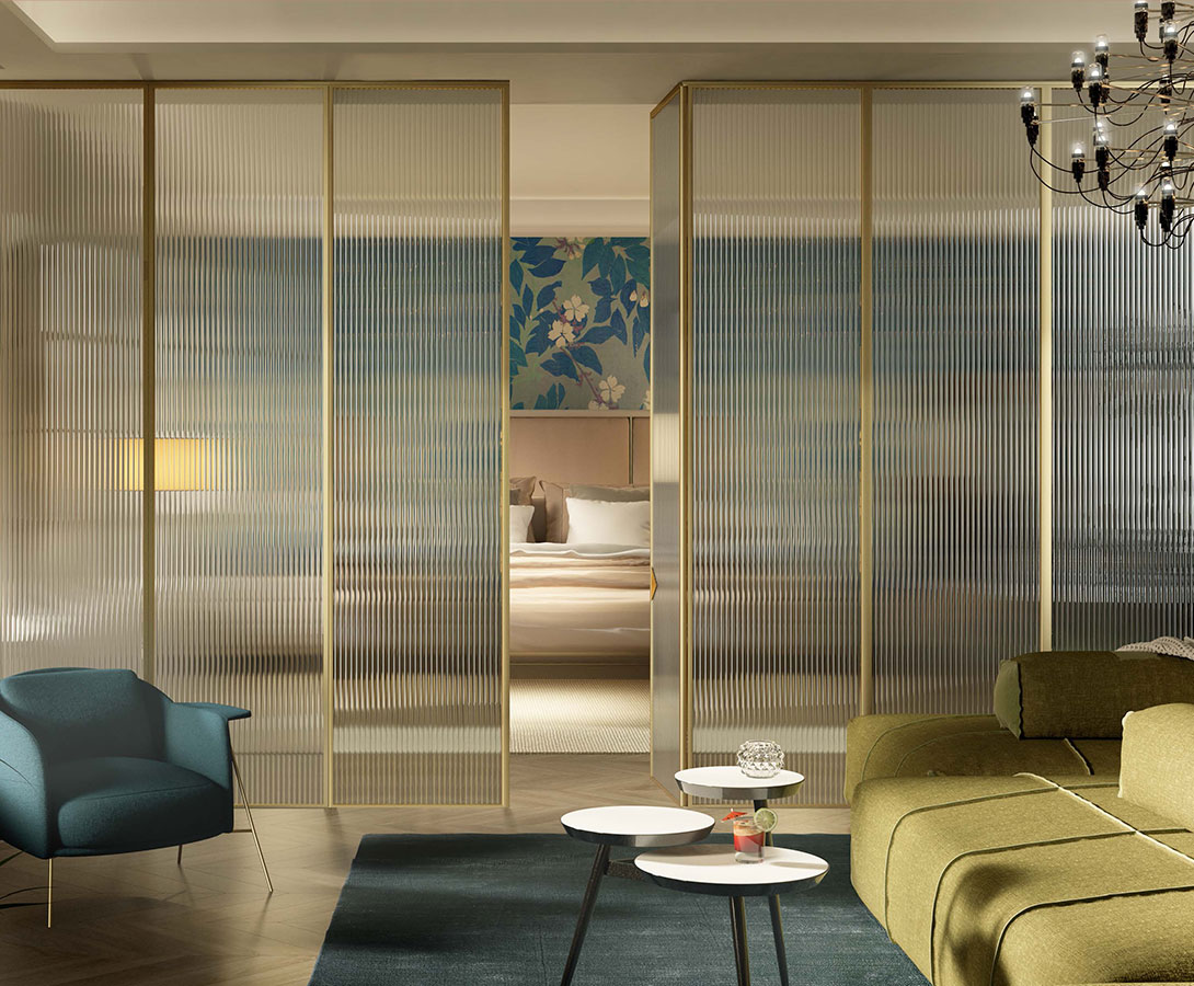 Shower enclosure becomes a partition wall: Endless, the versatile ...