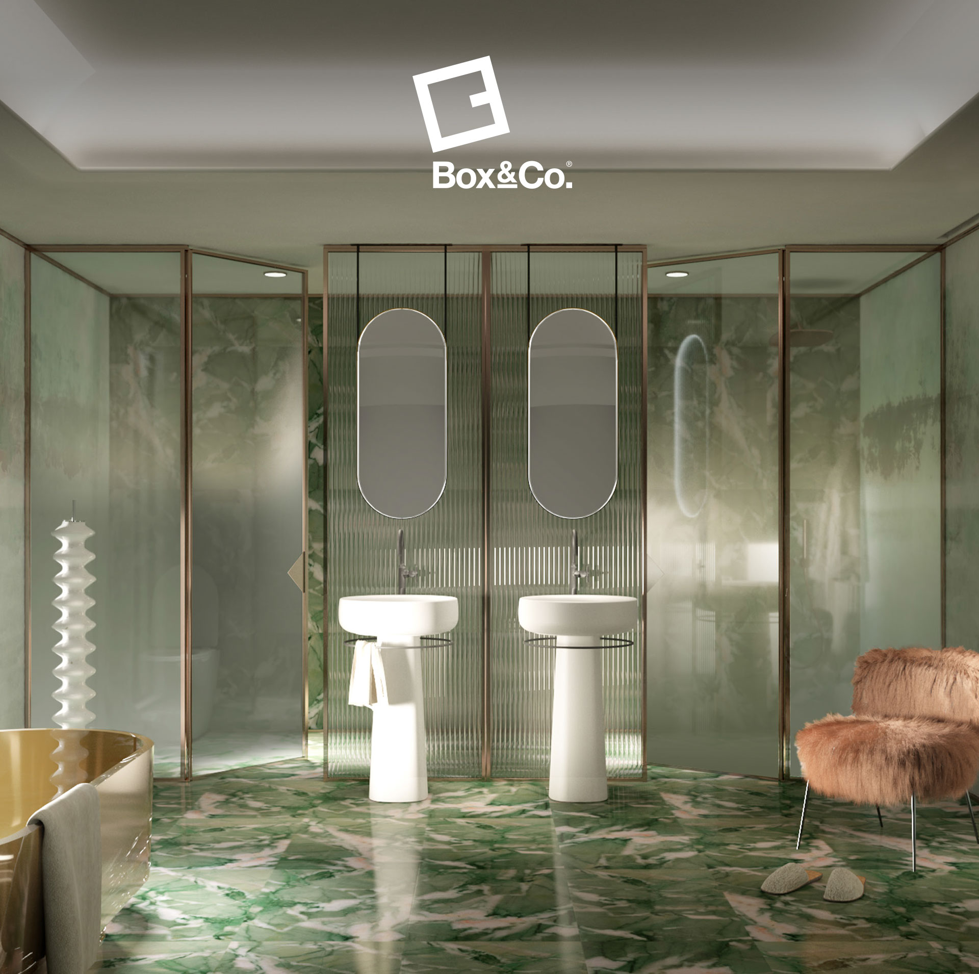 Shower enclosure becomes a partition wall: Endless, the versatile ...