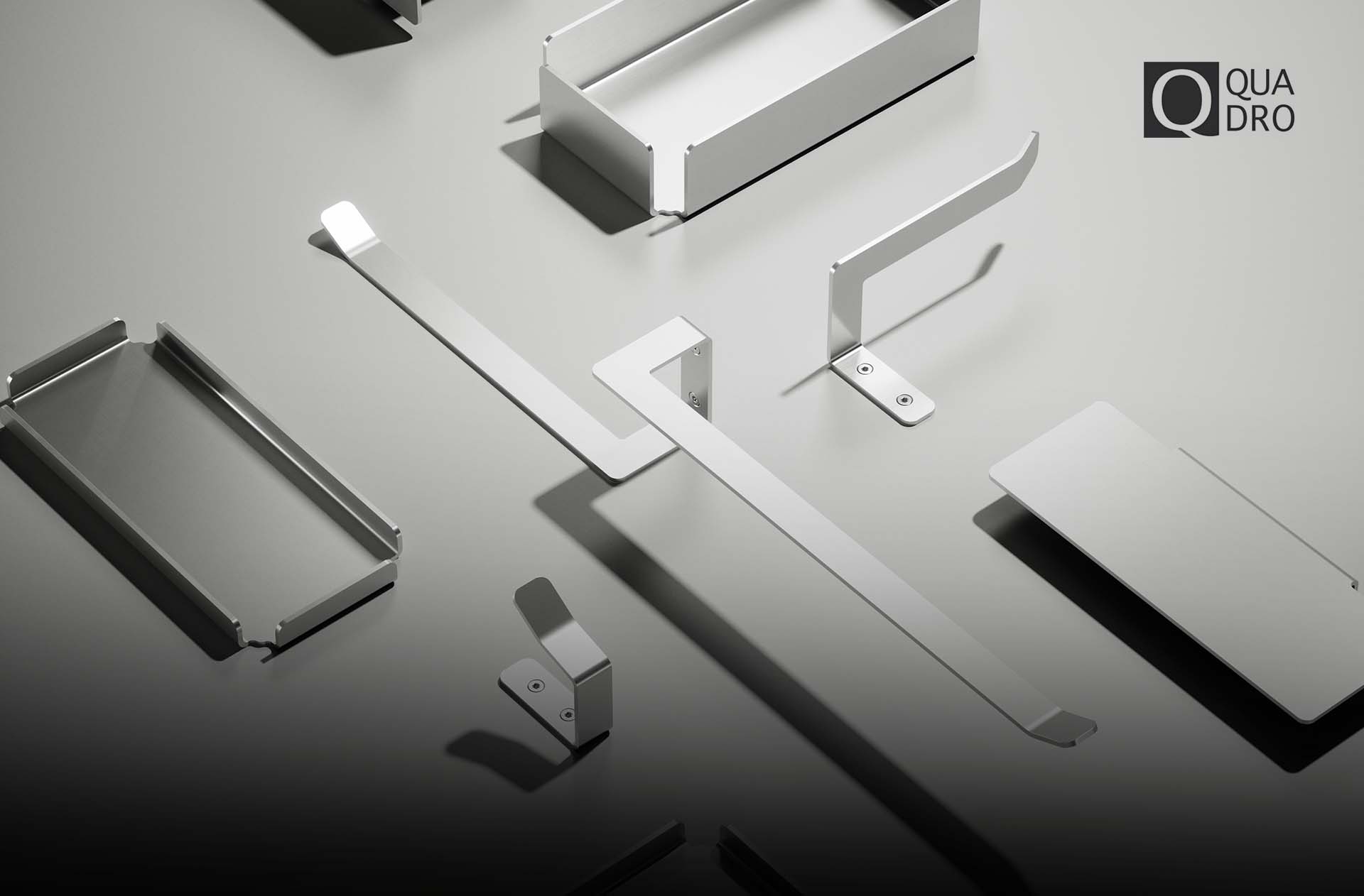 The new stainless steel accessories collection: Eccetera by Quadrodesign