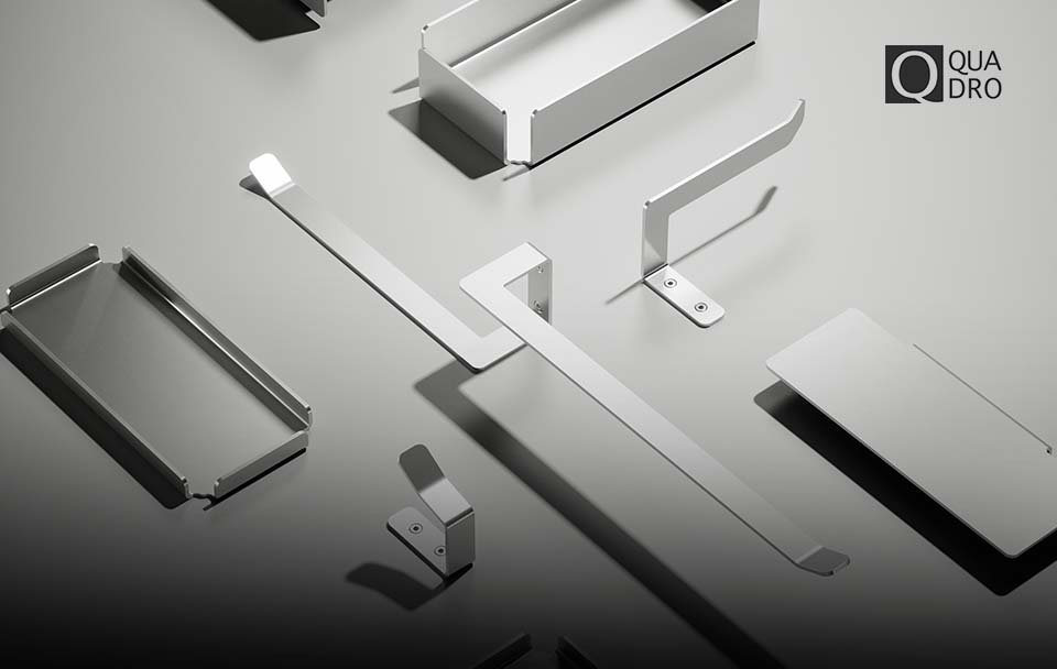 The new stainless steel accessories collection: Eccetera by Quadrodesign