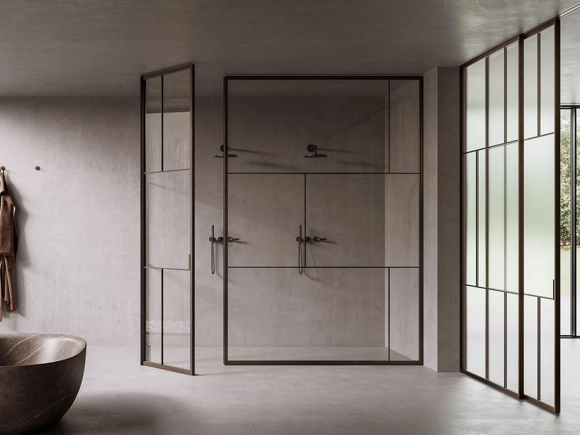 Showering by ADL: surfaces that are consistent in style, colors and ...
