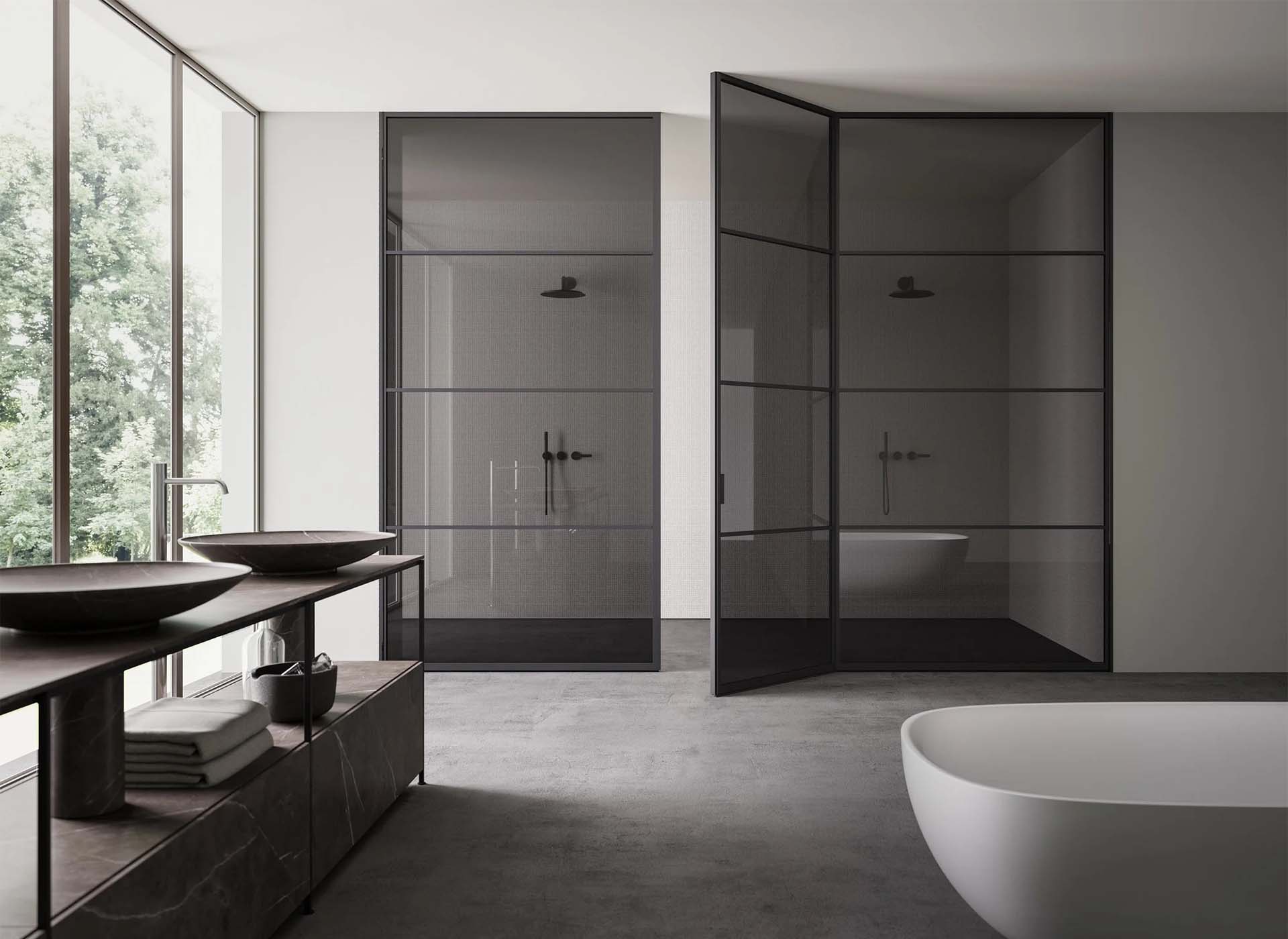 Showering by ADL: surfaces that are consistent in style, colors and ...