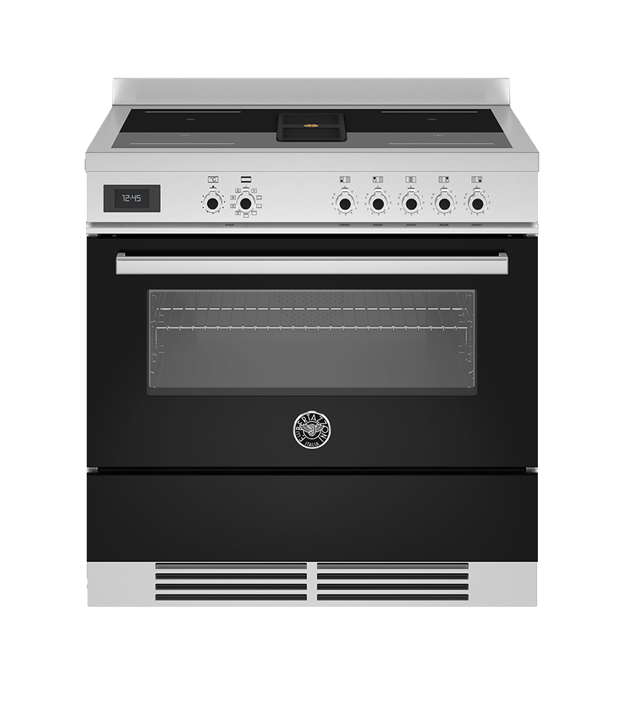 New Bertazzoni Air-Tec cooker and induction hob with integrated hood