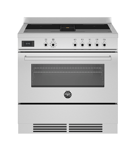 New Bertazzoni Air-Tec cooker and induction hob with integrated hood