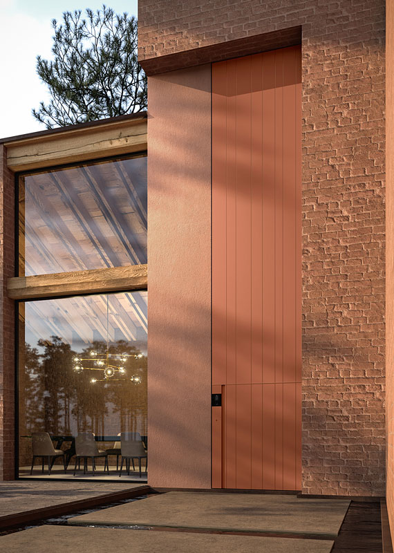 Aluminium Skydoors: the door that reaches for the sky by Oikos