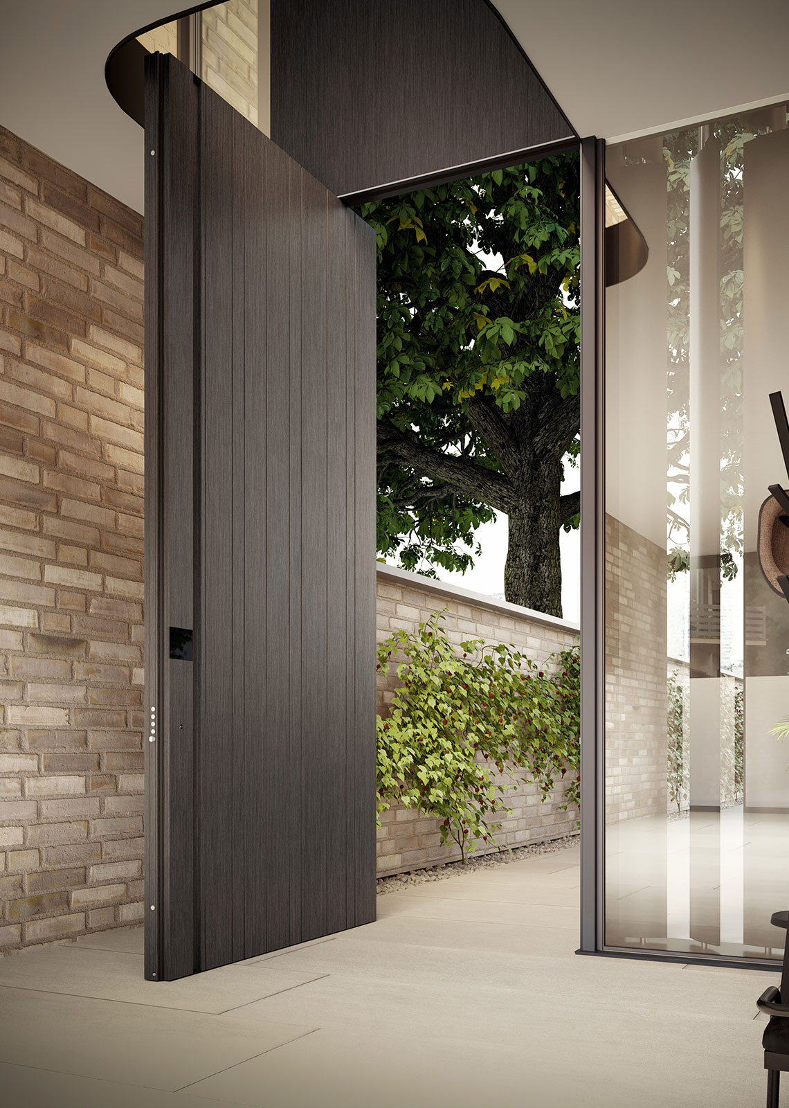 Aluminium Skydoors claddings for large entrance architectures by Oikos