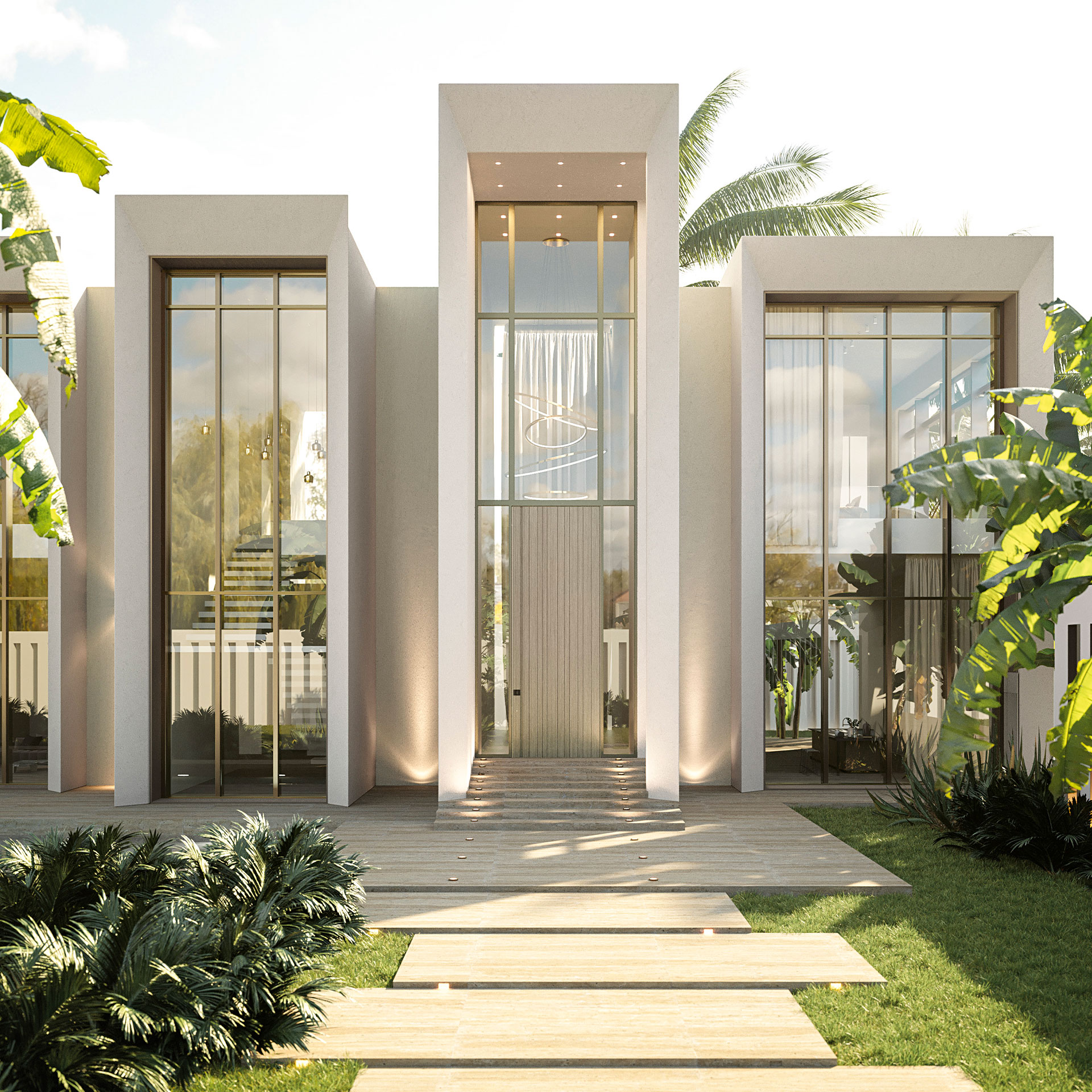 Aluminium Skydoors claddings for large entrance architectures by Oikos