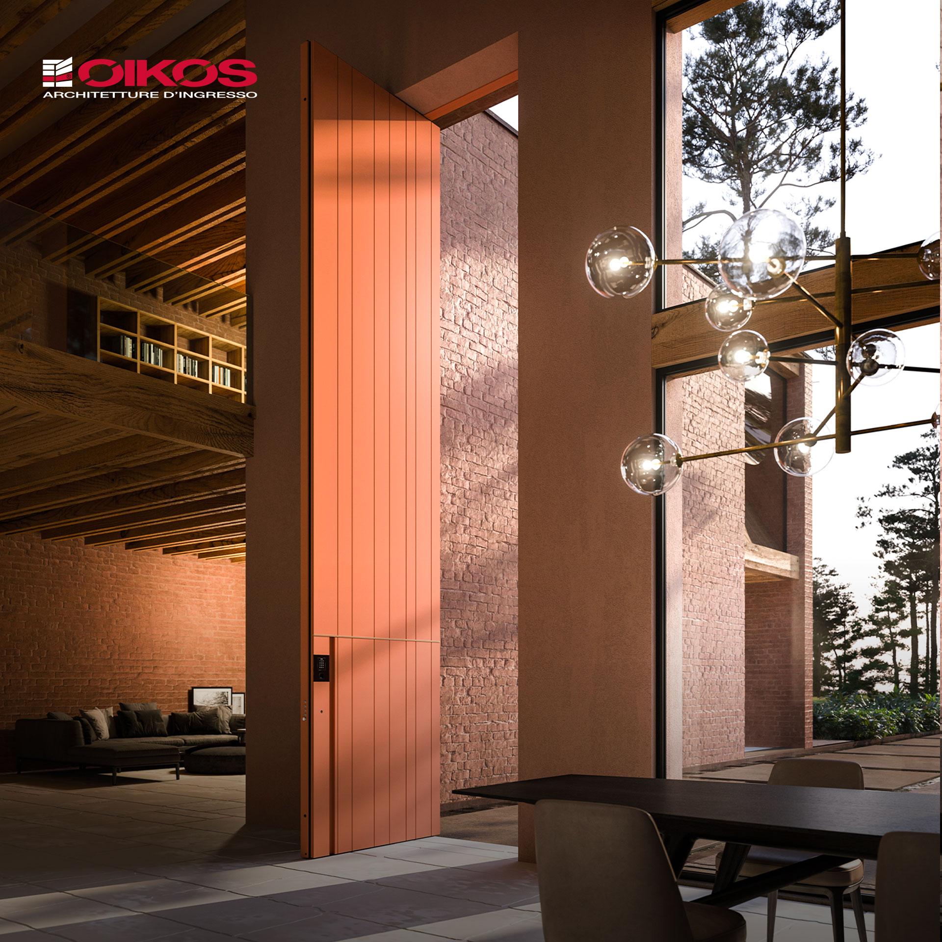 Aluminium Skydoors claddings for large entrance architectures by Oikos