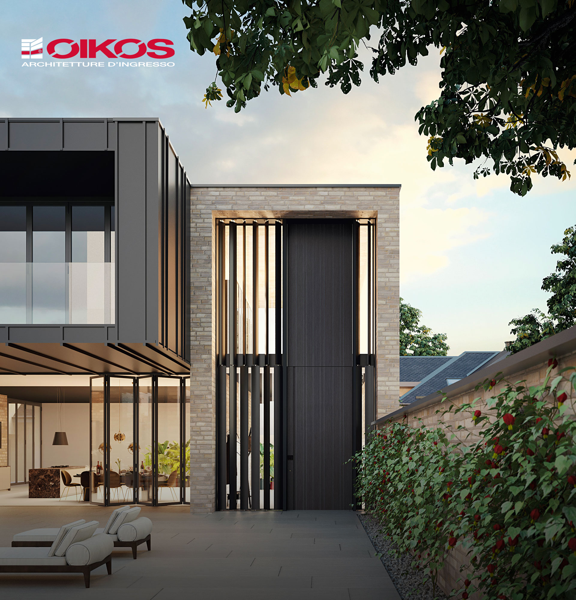 Oikos, Skydoors aluminium cladding for large armoured entrance doors