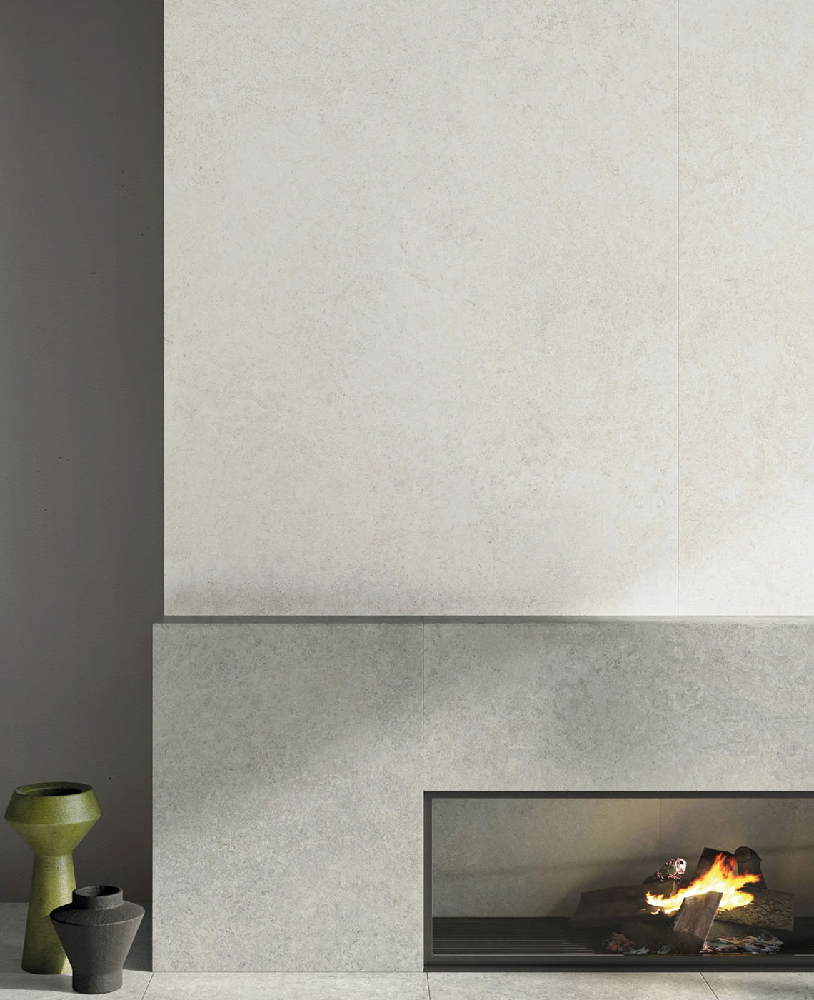 Porcelain stoneware inspired by limestone by Ceramiche Supergres