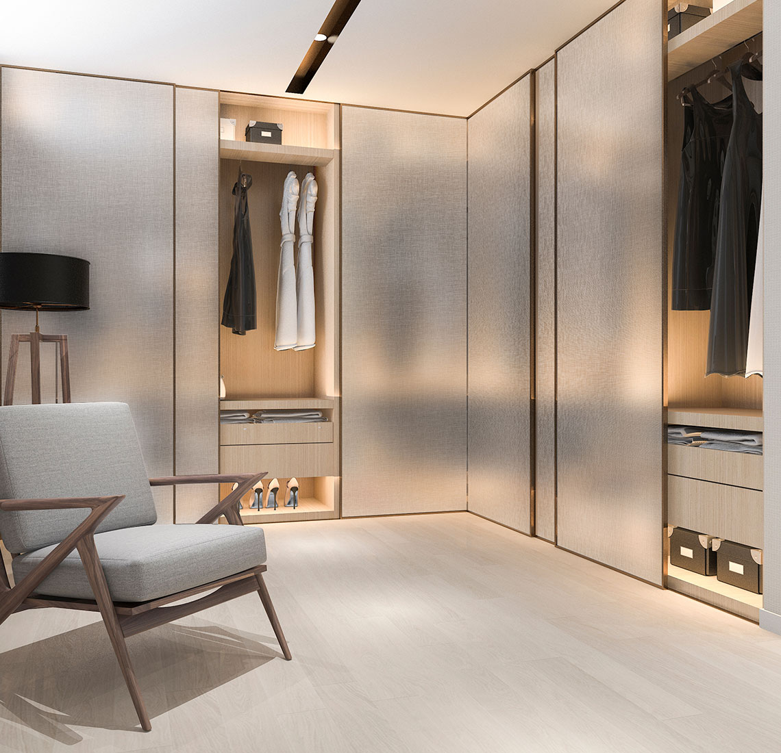 Glass like fabrics, a range of finishes for prestige interiors