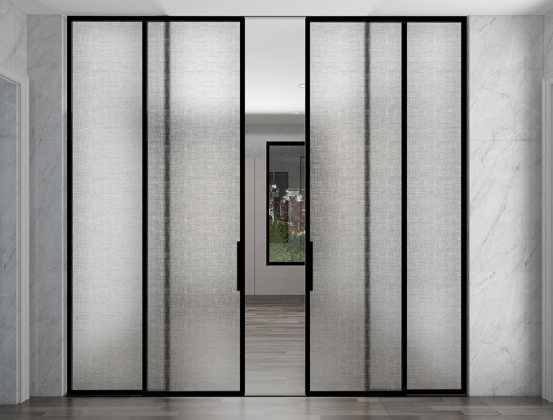 Glass like fabrics, a range of finishes for prestige interiors