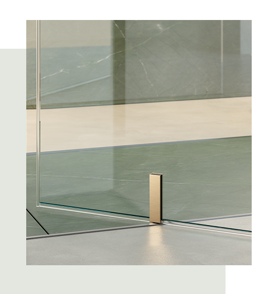 Fully customizable full-height shower system: Terracielo by RARE