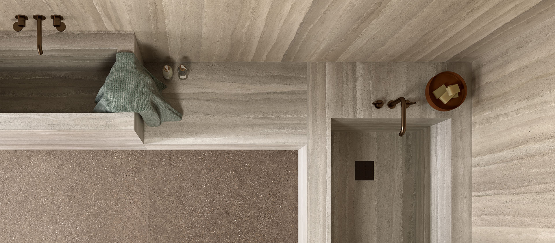 Compatta: the call of the earth in the large stoneware slabs designed ...