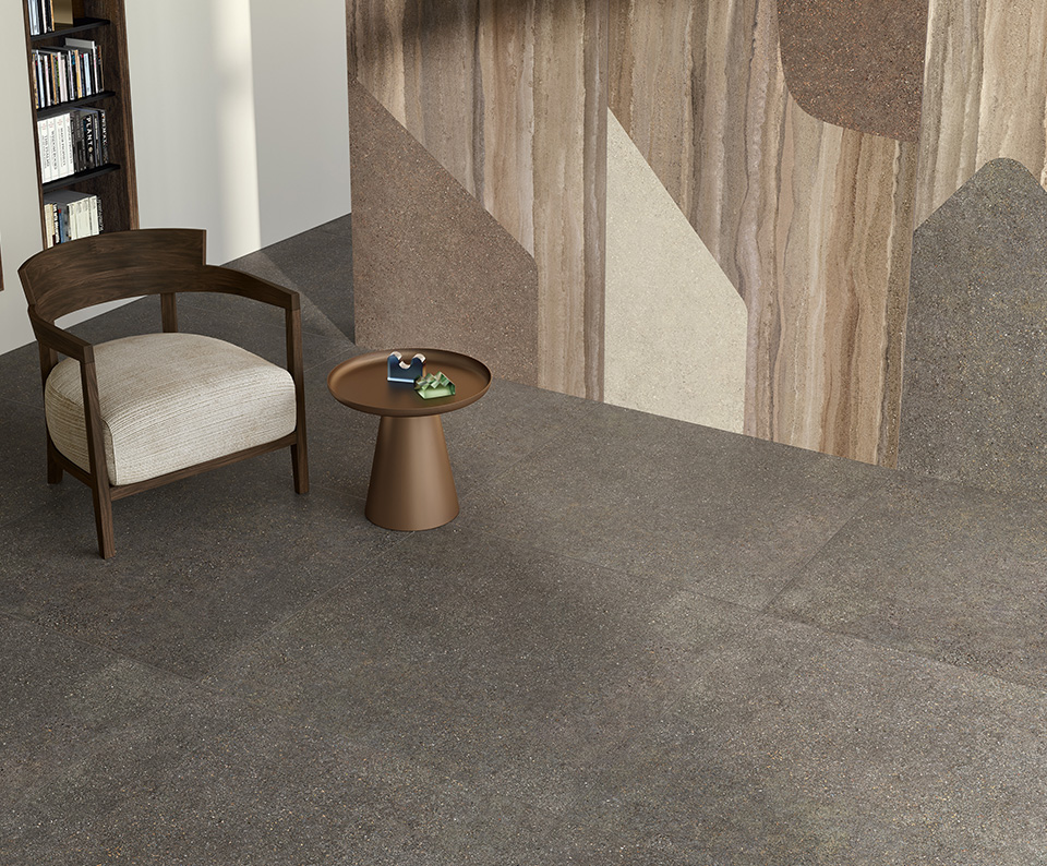 Compatta: the call of the earth in the large stoneware slabs designed ...