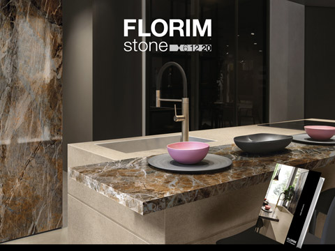 FLORIM stone: ceramic surfaces to create flowing, coordinated environments