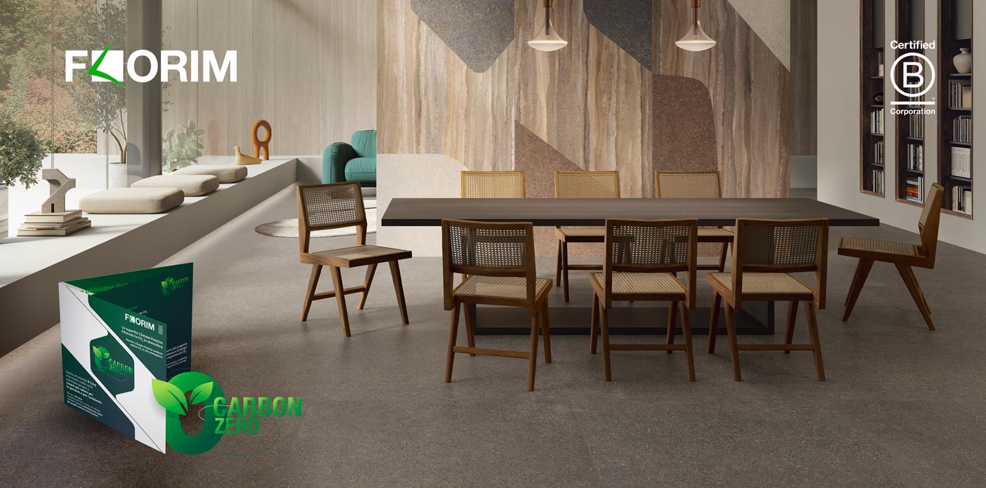 Florim, Climate Positive collections: porcelain stoneware tiles beyond ...