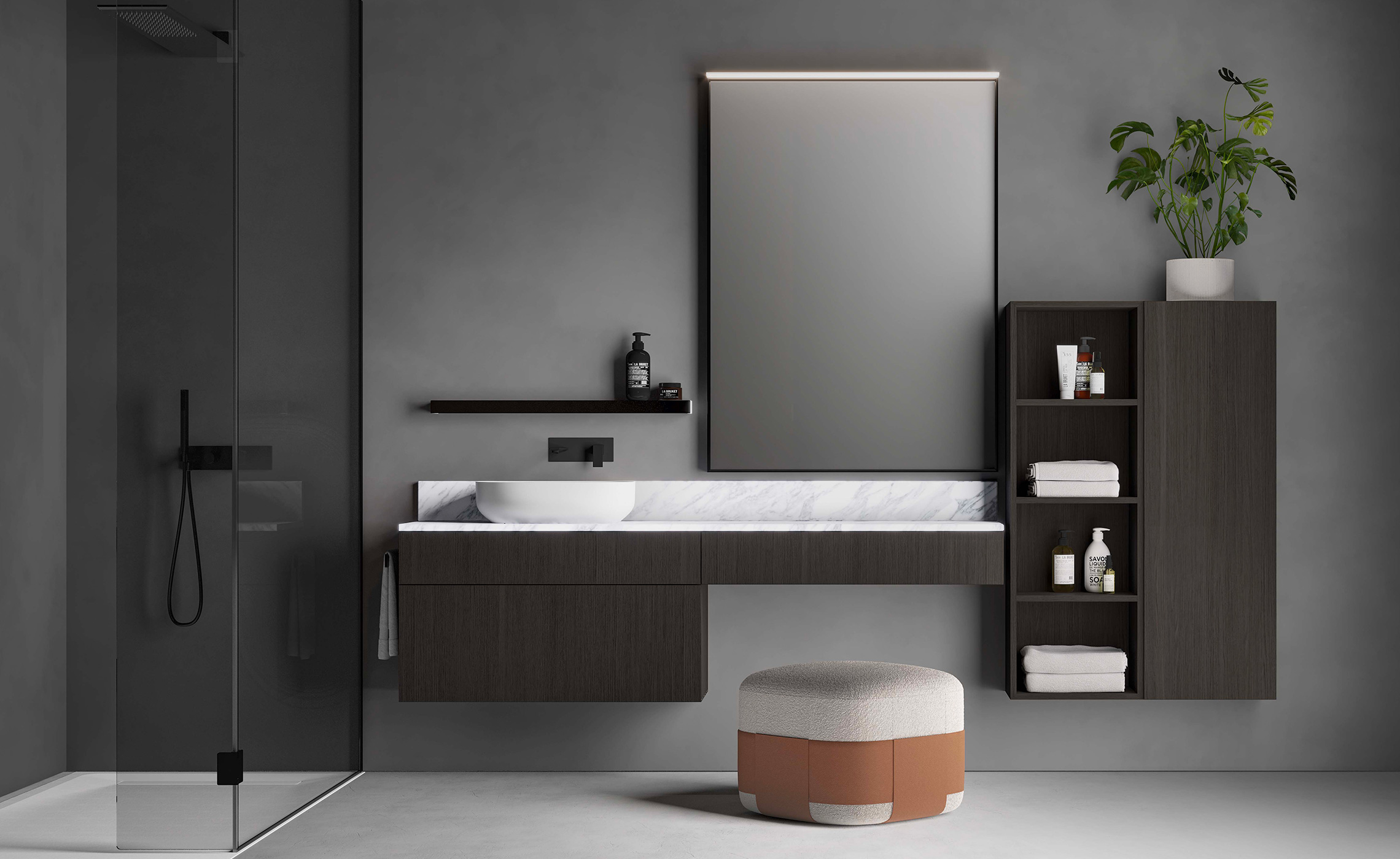 Ideagroup, Dogma modular bathroom system: a tribute to contemporary ...