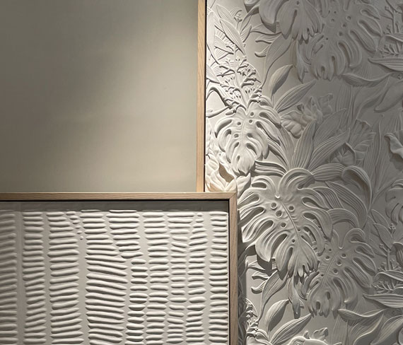 Handmade sculptural three-dimensional ceramic panels - 3D Surface