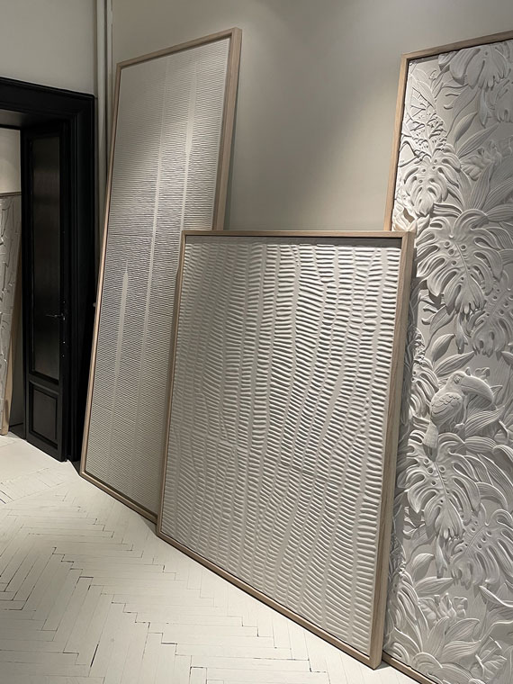 Handmade sculptural three-dimensional ceramic panels - 3D Surface