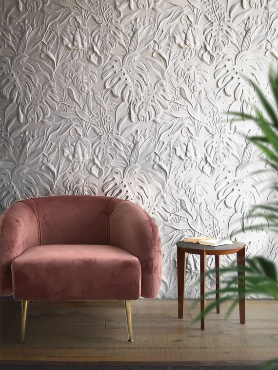 Handmade sculptural three-dimensional ceramic panels - 3D Surface