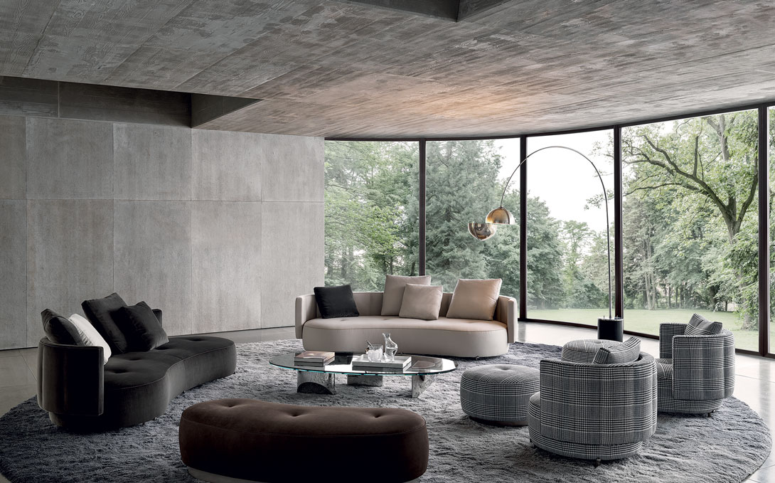 Minotti presents Torii Bold and Torii Nest Outdoor | nendo design