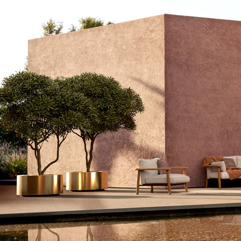 High-end luxury planters: Royal Botania Cuprum collection