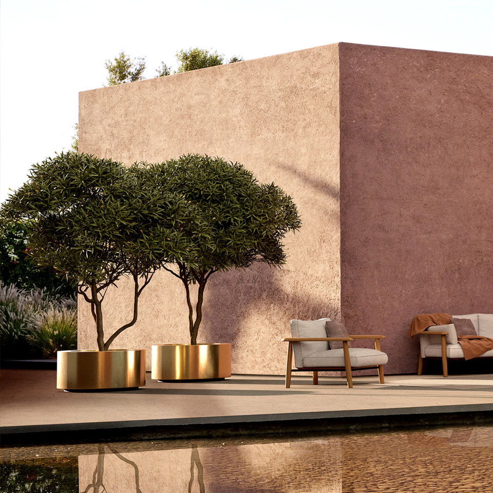 High-end luxury planters: Royal Botania Cuprum collection