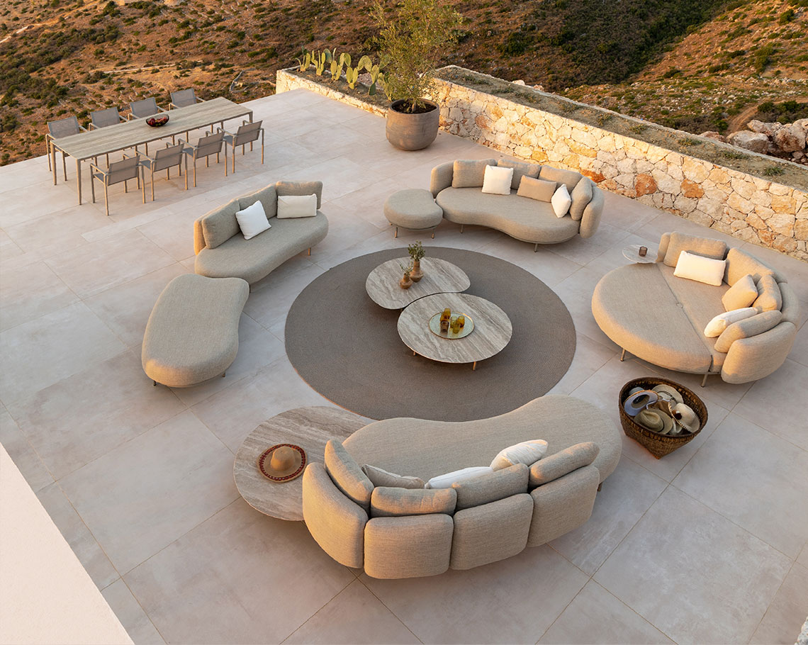 Royal Botania outdoor furniture Organix and Styletto - Desert dreaming