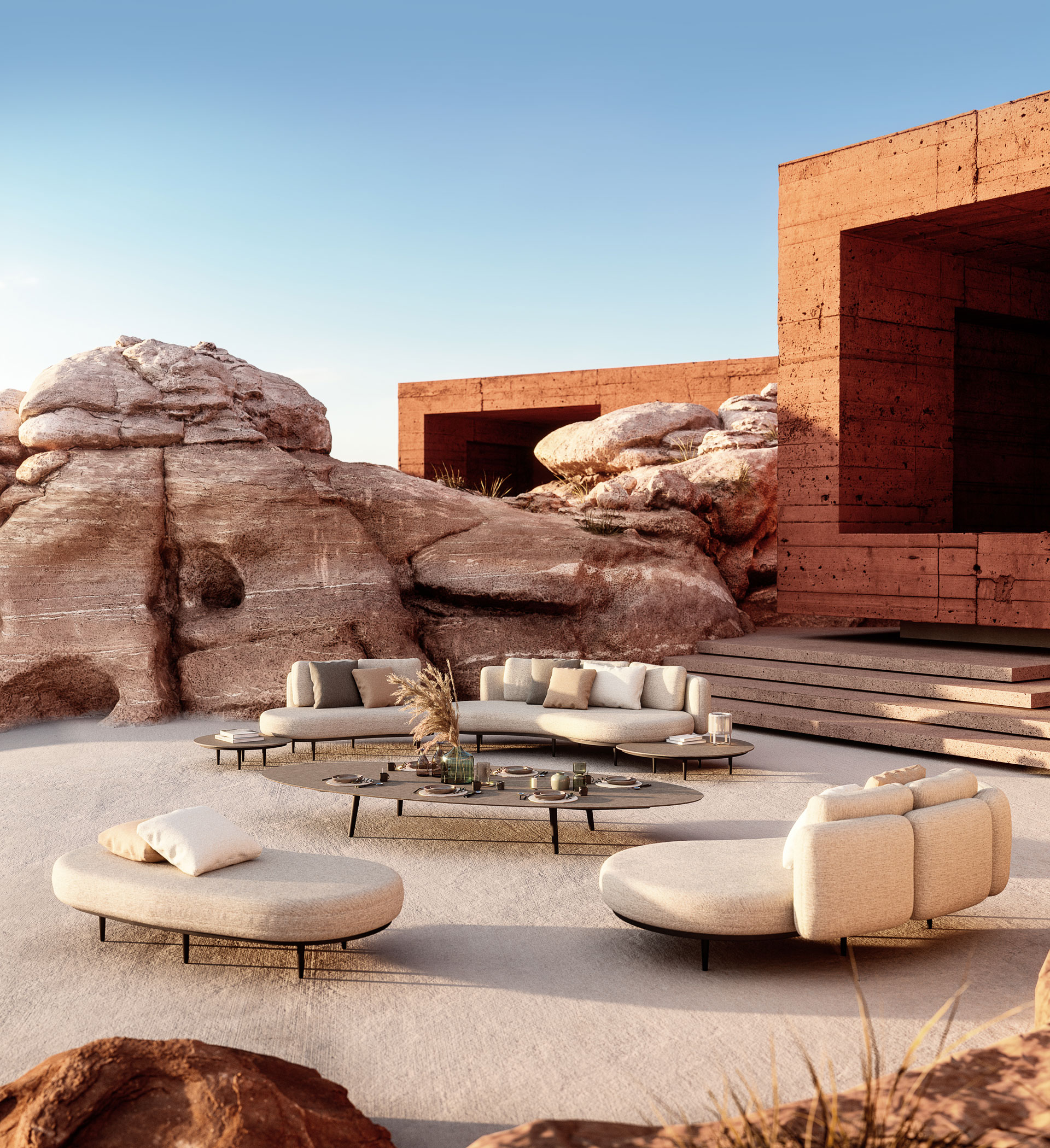 Royal Botania outdoor furniture Organix and Styletto - Desert dreaming