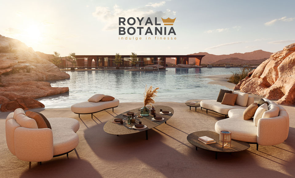 Royal Botania outdoor furniture Organix and Styletto - Desert dreaming