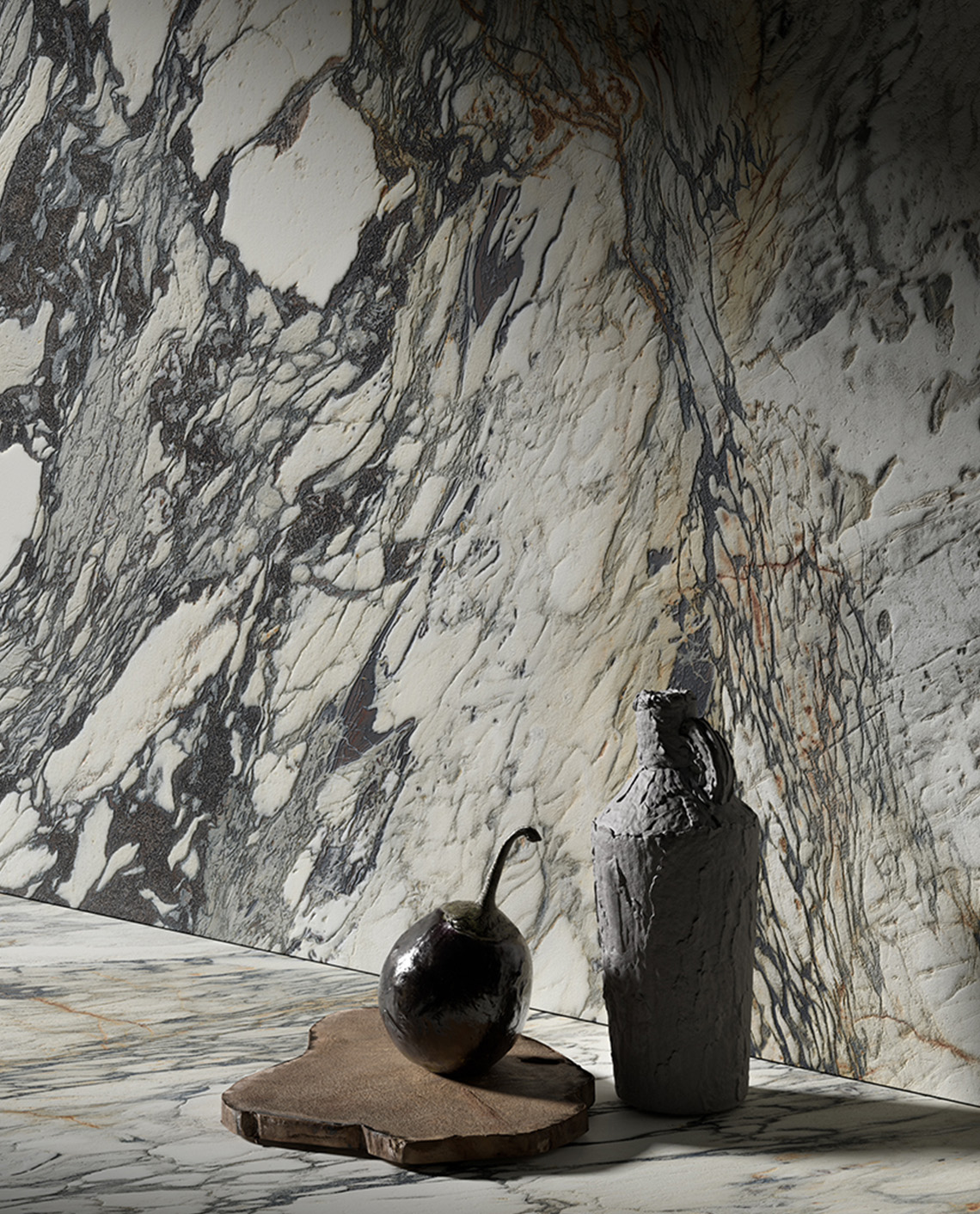 Brazilian slate inspires Nesting stoneware by Ceramica del Conca