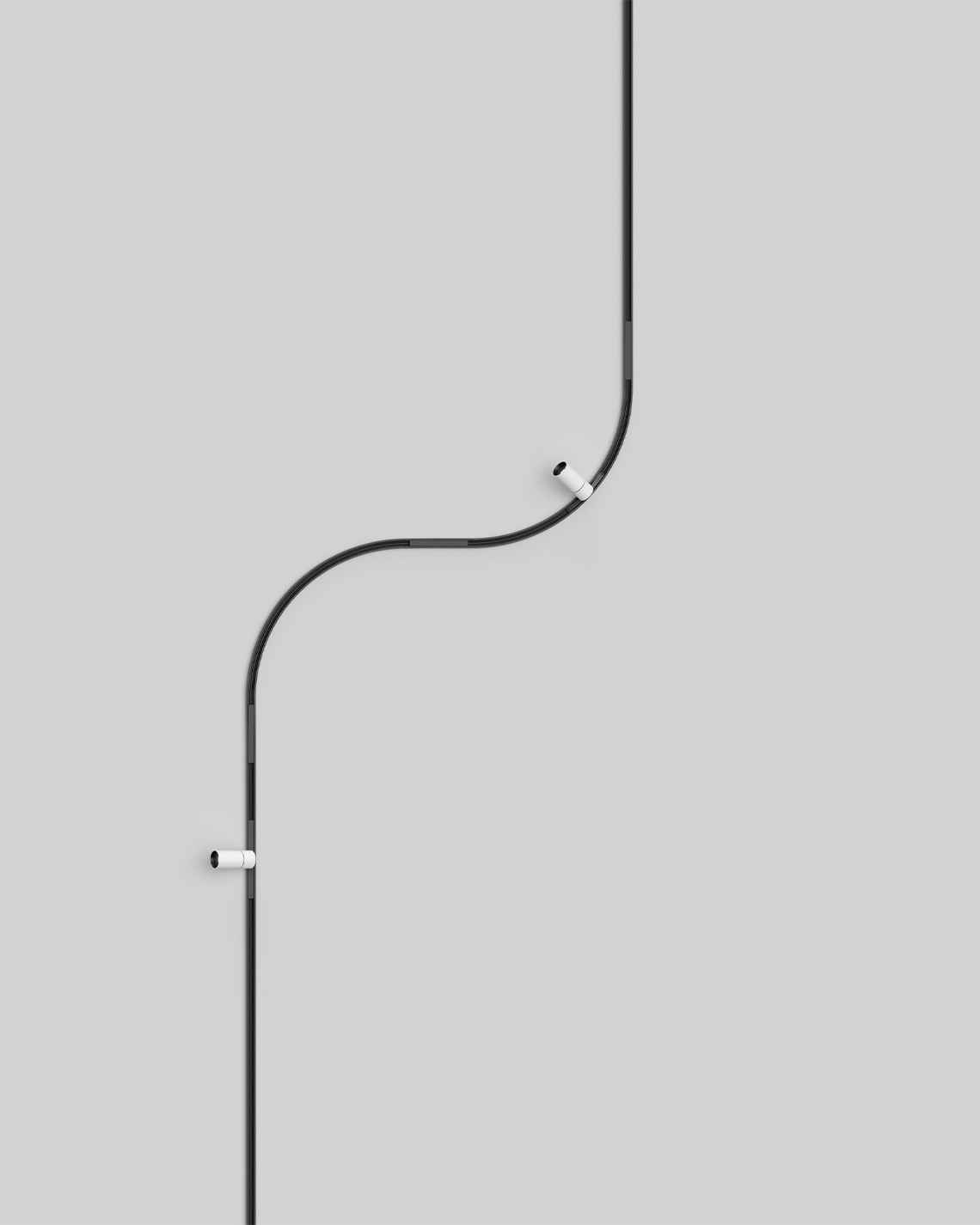 Outline: ultra-miniaturised track lighting by Reggiani