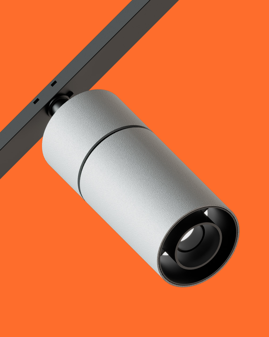 Outline: ultra-miniaturised track lighting by Reggiani