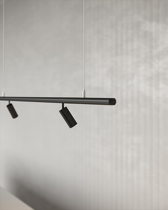 Outline: ultra-miniaturised track lighting by Reggiani