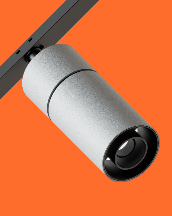 Outline: ultra-miniaturised track lighting by Reggiani