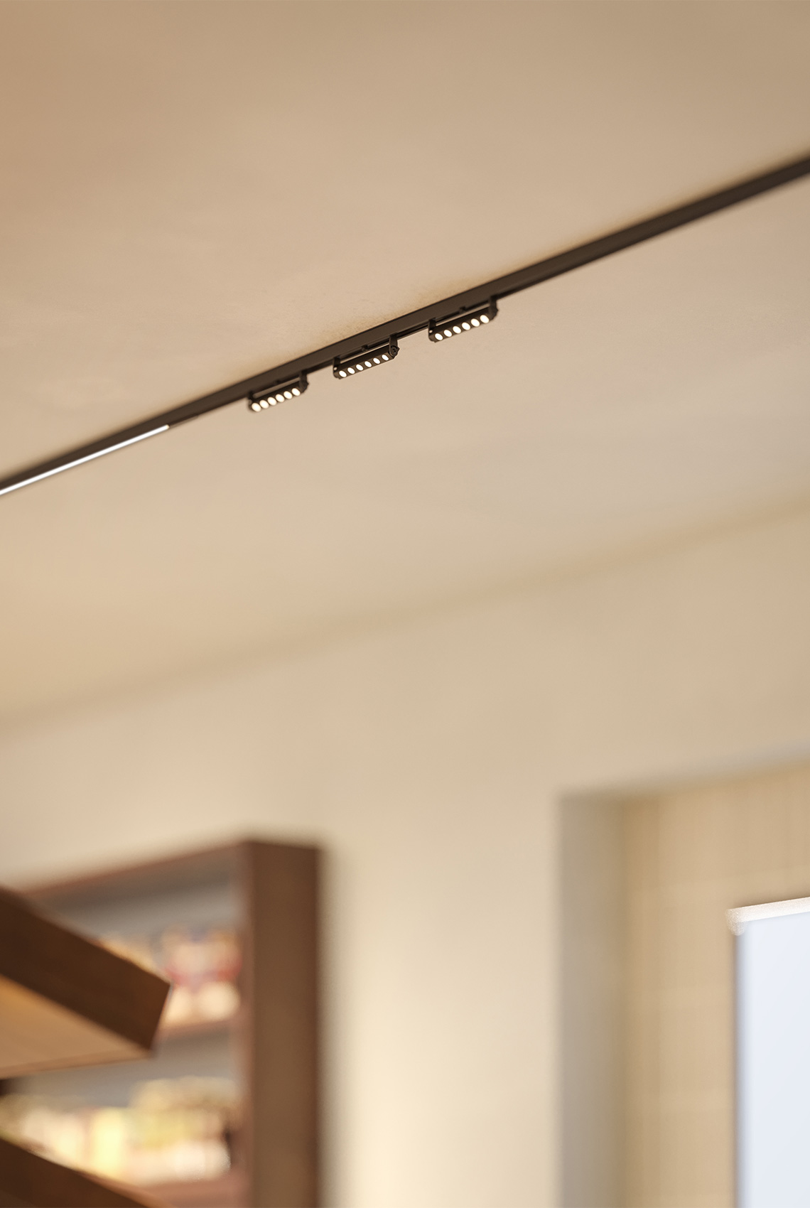 Incline 48V: miniaturised, high-performance track lighting by Reggiani