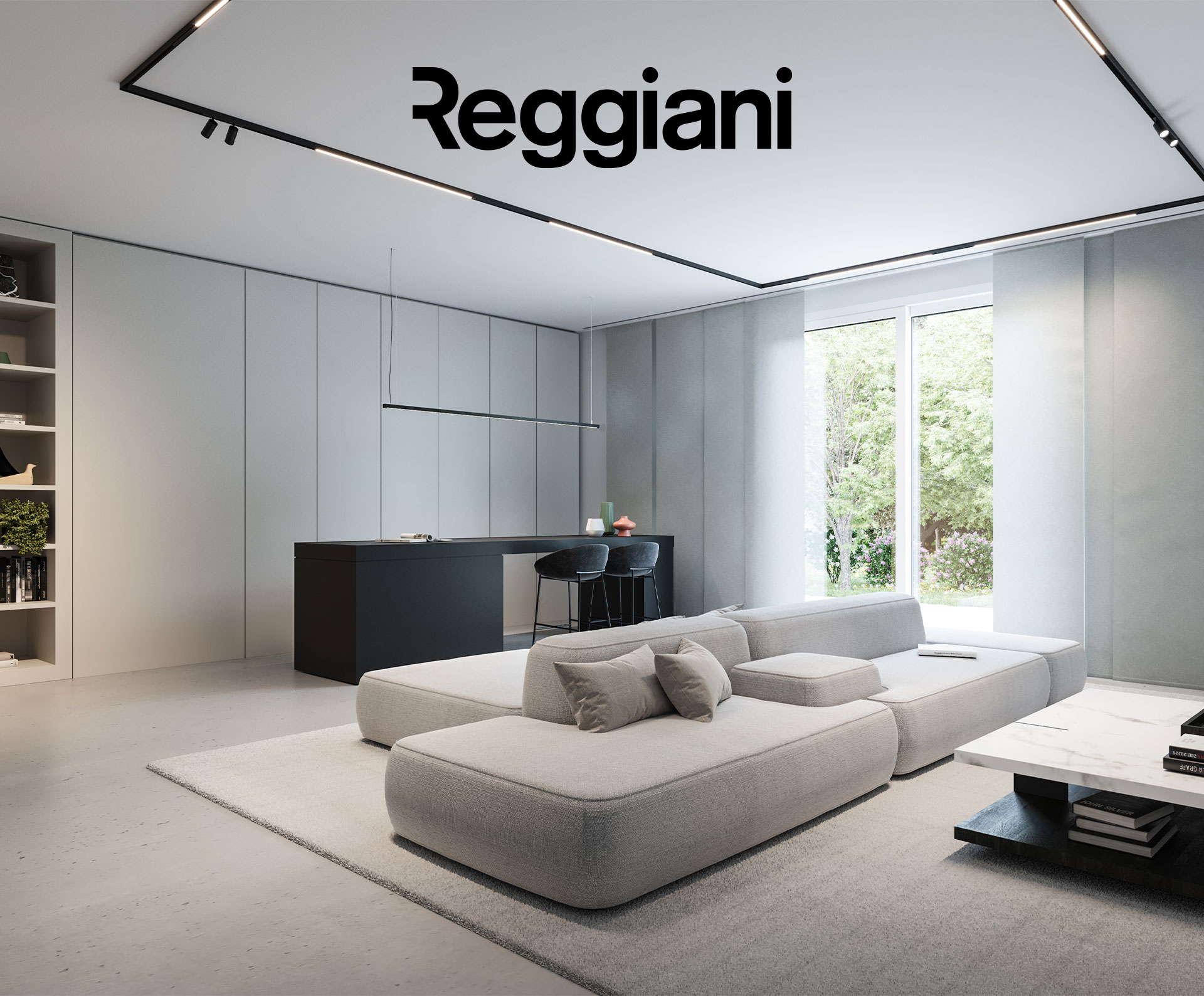 Incline 48V: miniaturised, high-performance track lighting by Reggiani