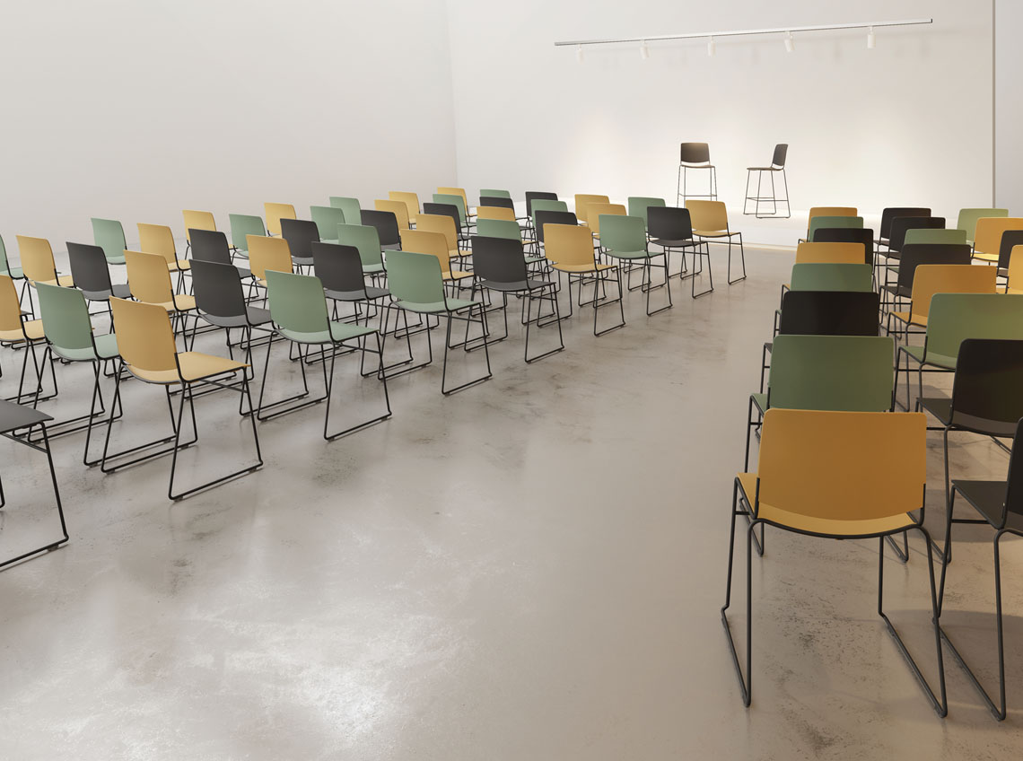 Mass by Sellex: super-stackable chair with timeless design and multiple ...