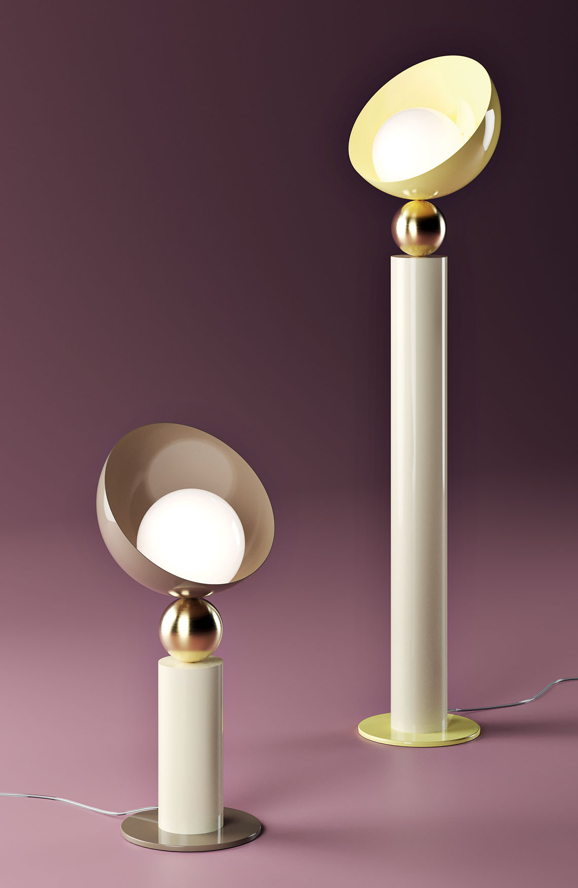 Aurora lamp collection: eclectic, colourful and playful - Italamp