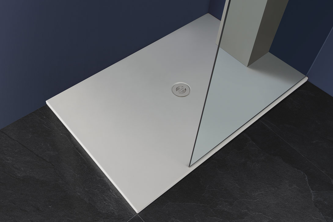 SoloDue, the tailor-made, only 2 cm thick, full body ceramic shower ...