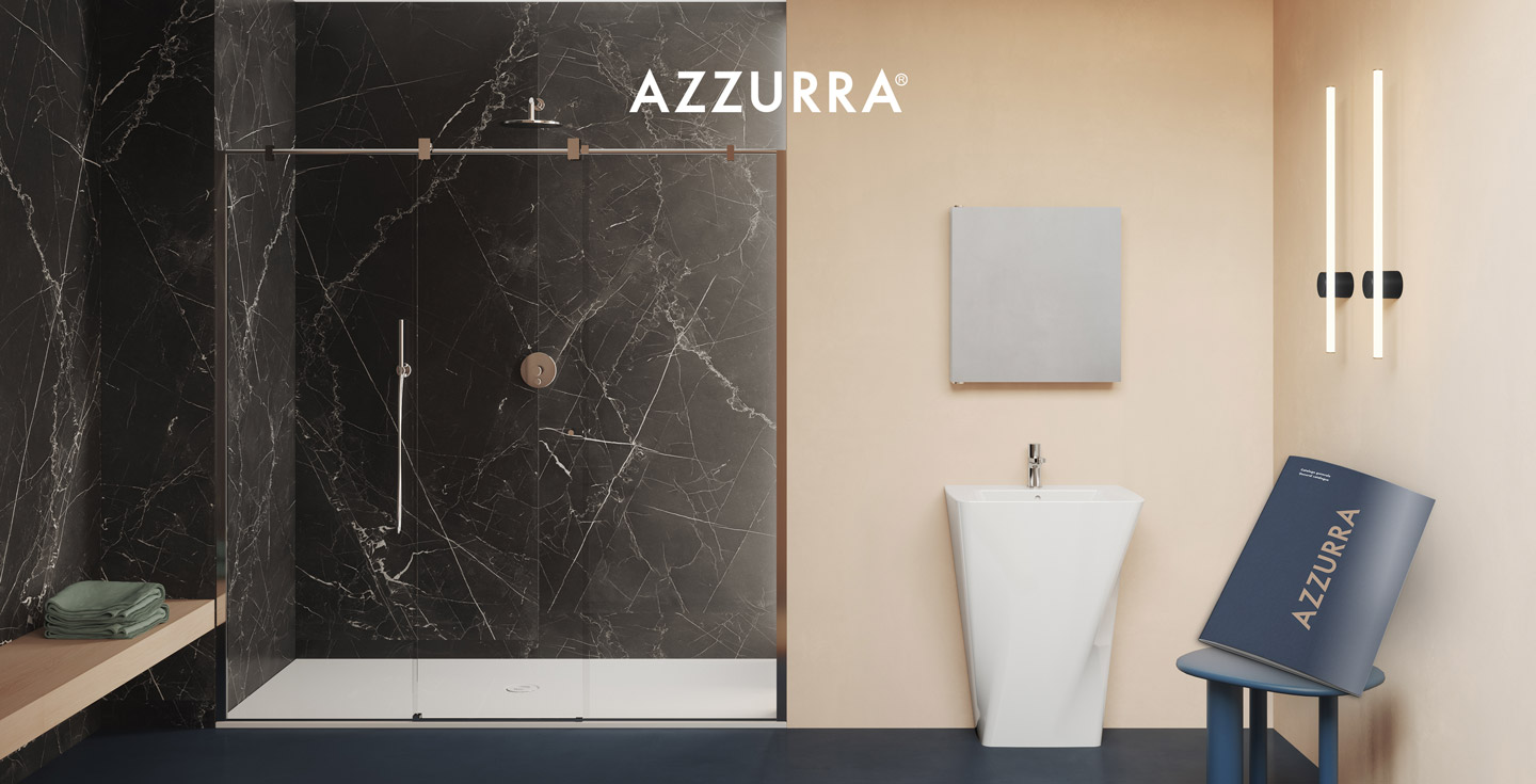 SoloDue, the tailor-made, only 2 cm thick, full body ceramic shower ...