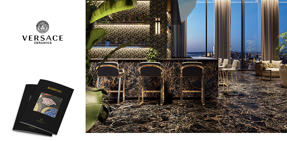 Versace Ceramics: nuovi rivestimenti in gres Manifesto e Icons per ...