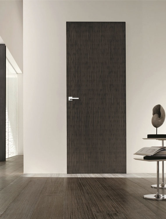 B-Line and Vitrum-Line by Bluinterni: same frame for glass or wooden doors