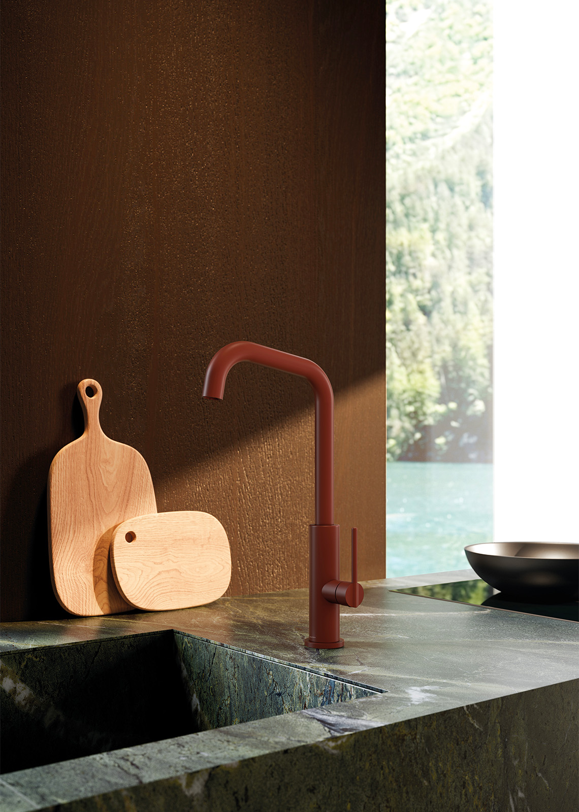 Newform, the KONBU tap series brings new character to the kitchen environment