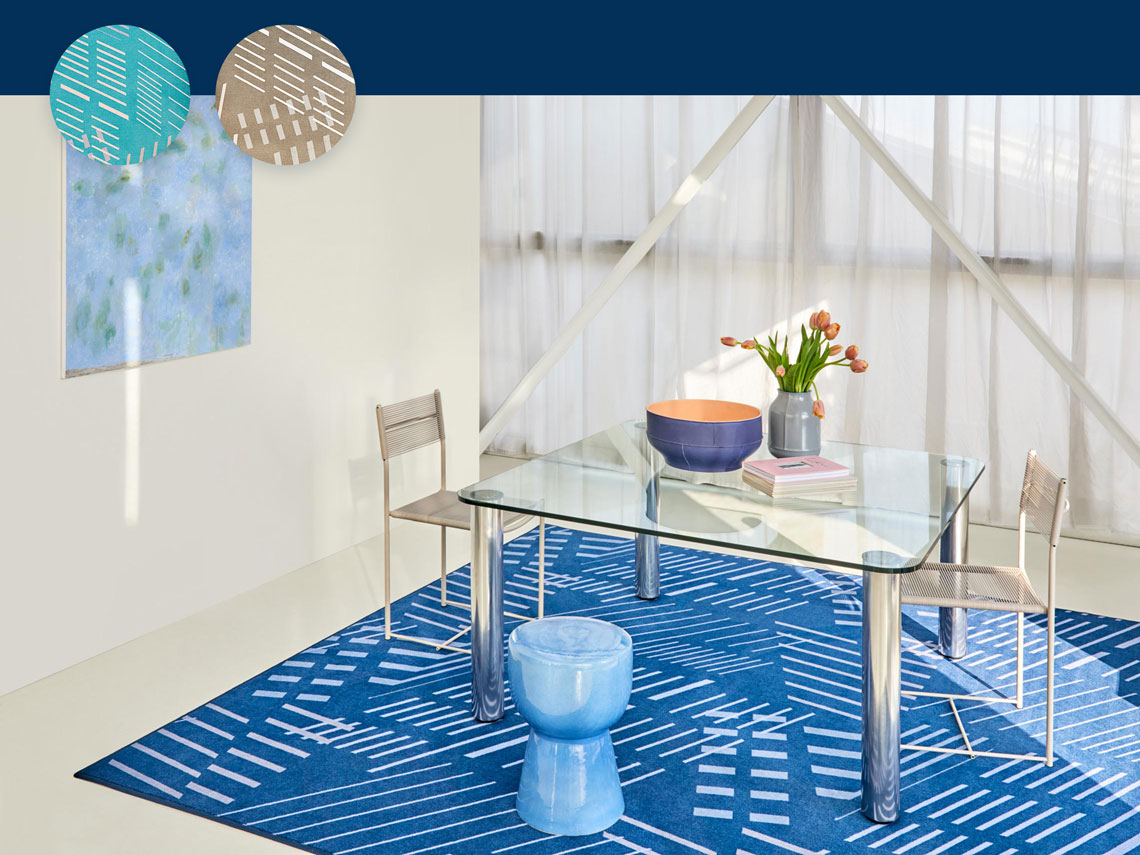 Trois décorations Besana Carpet Lab: des revêtements de sol textiles ...