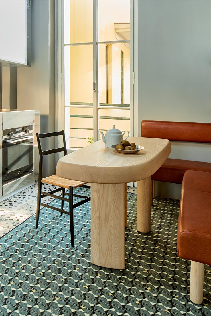 Trois décorations Besana Carpet Lab: des revêtements de sol textiles ...